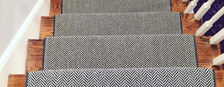 Herringbone Stair Runner – The Carpet Workroom
